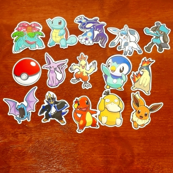 Pokémon | Design | Pokmon Characters Large Stickers 5 Decals | Poshmark